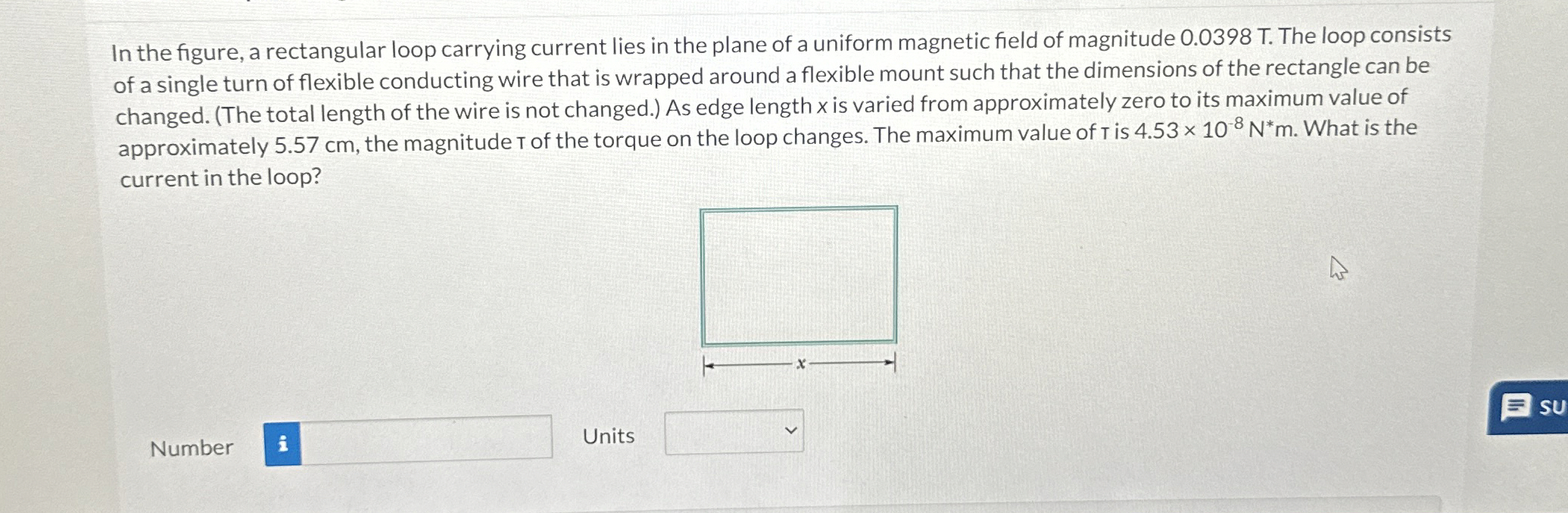 Solved In the figure, a rectangular loop carrying current | Chegg.com