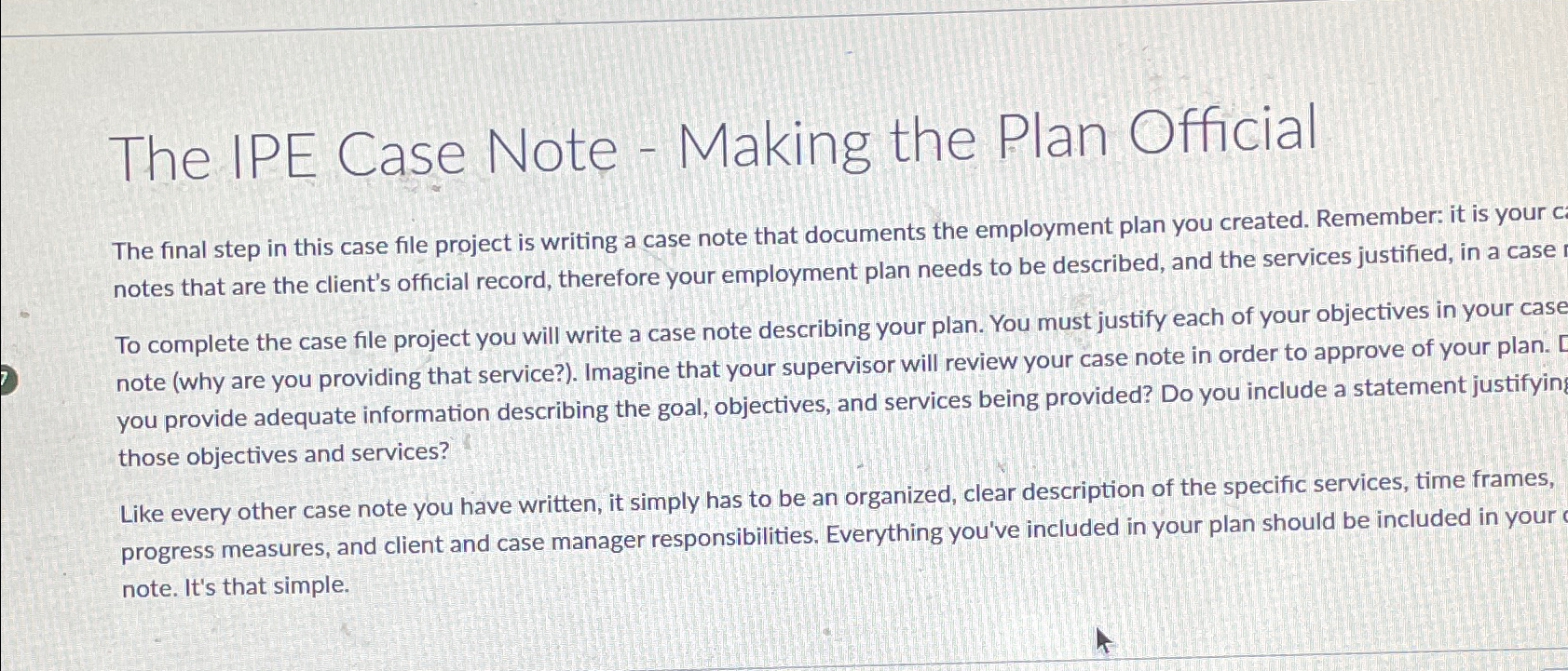 Solved The IPE Case Note - ﻿Making the Plan OfficialThe | Chegg.com