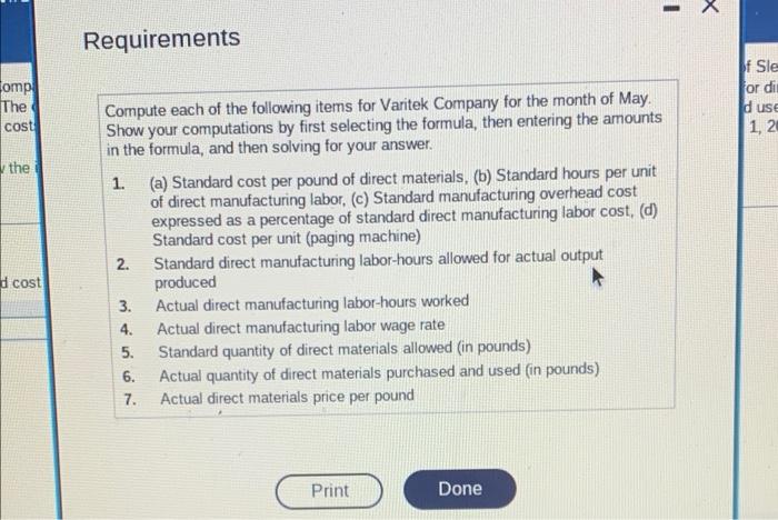 Solved On May 1, 2020. Varitek Company began the manufacture | Chegg.com
