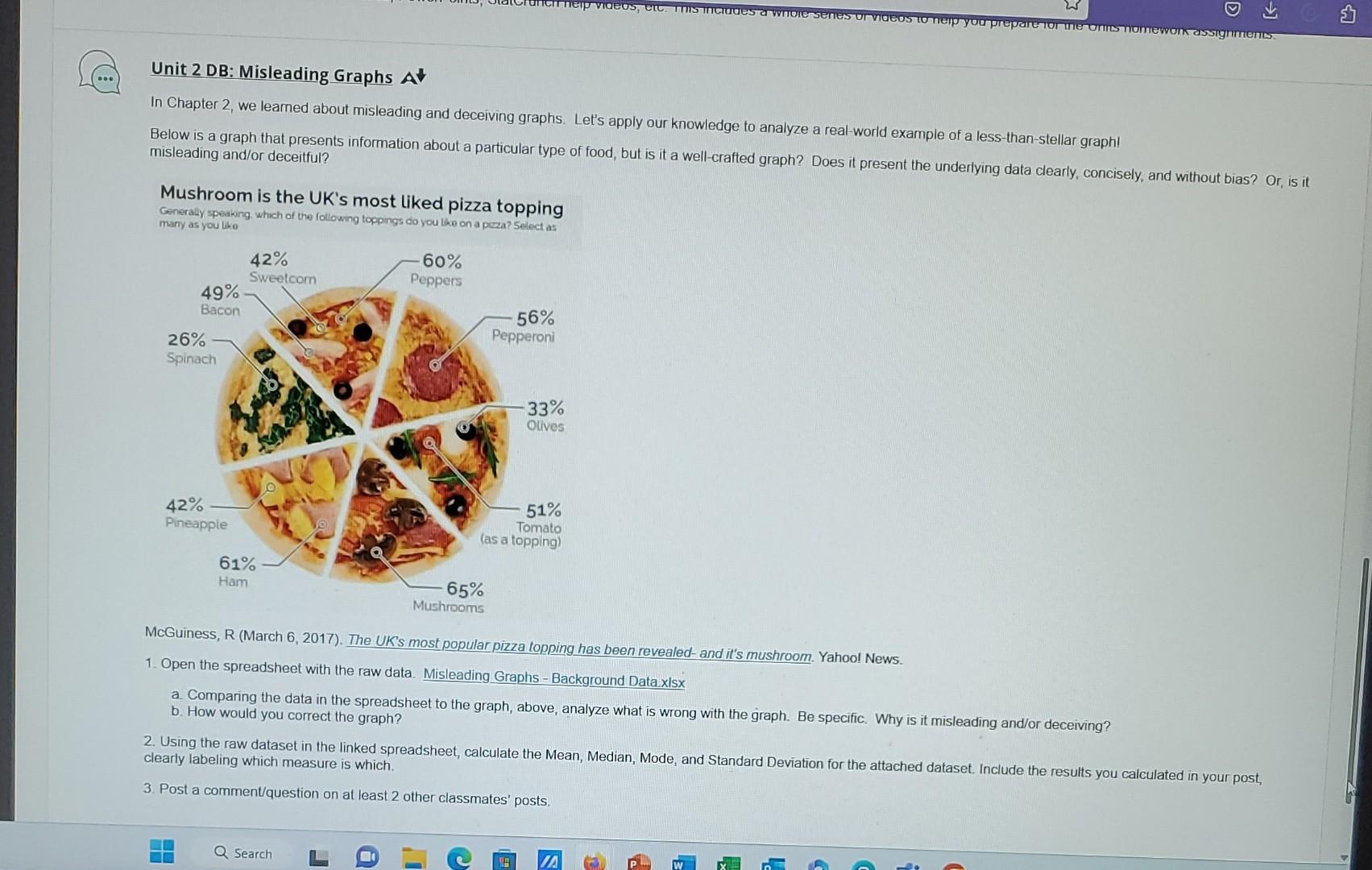 Above is a graph that presents information about a | Chegg.com
