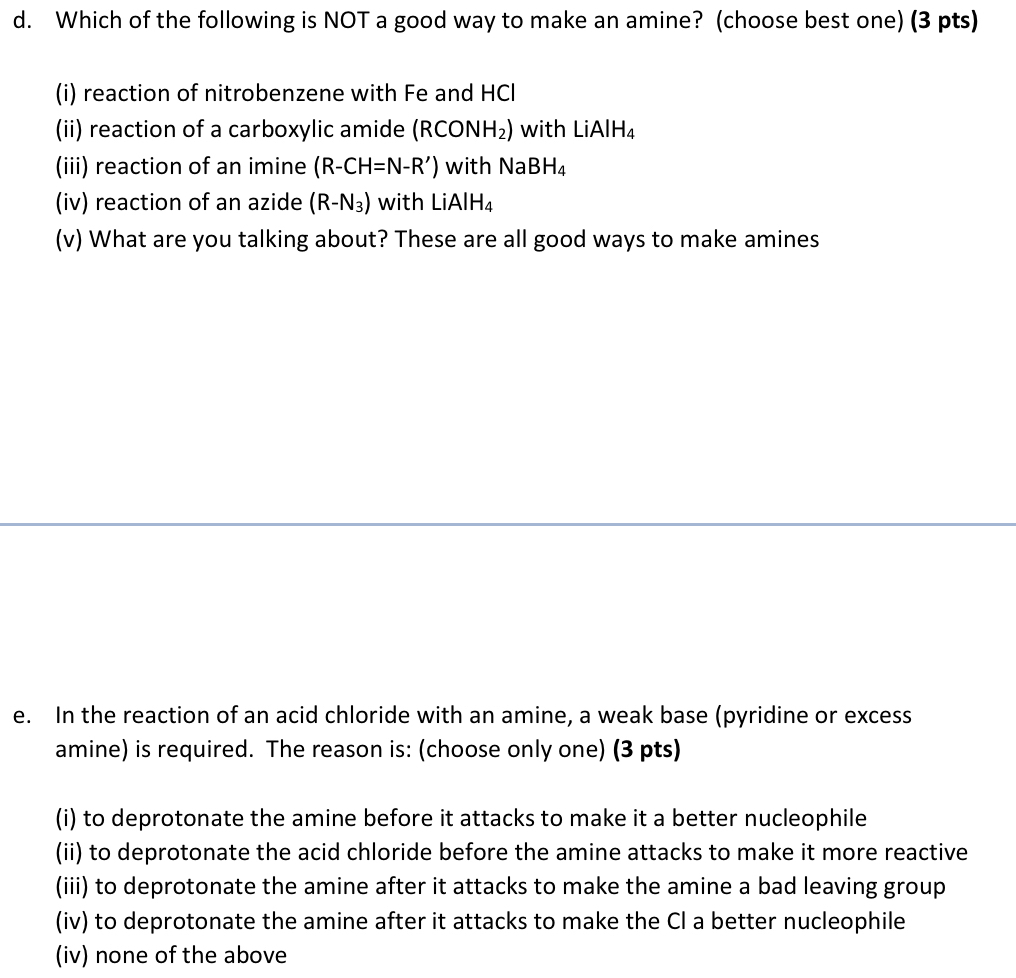 Solved d. ﻿Which of the following is NOT a good way to make | Chegg.com