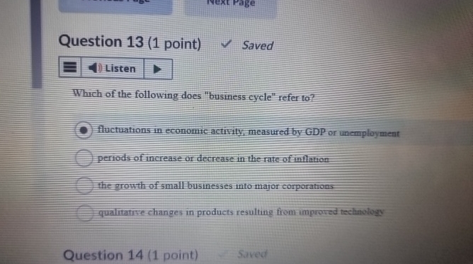 Solved Question 13 (1 ﻿point) ﻿Saved[Which of the | Chegg.com