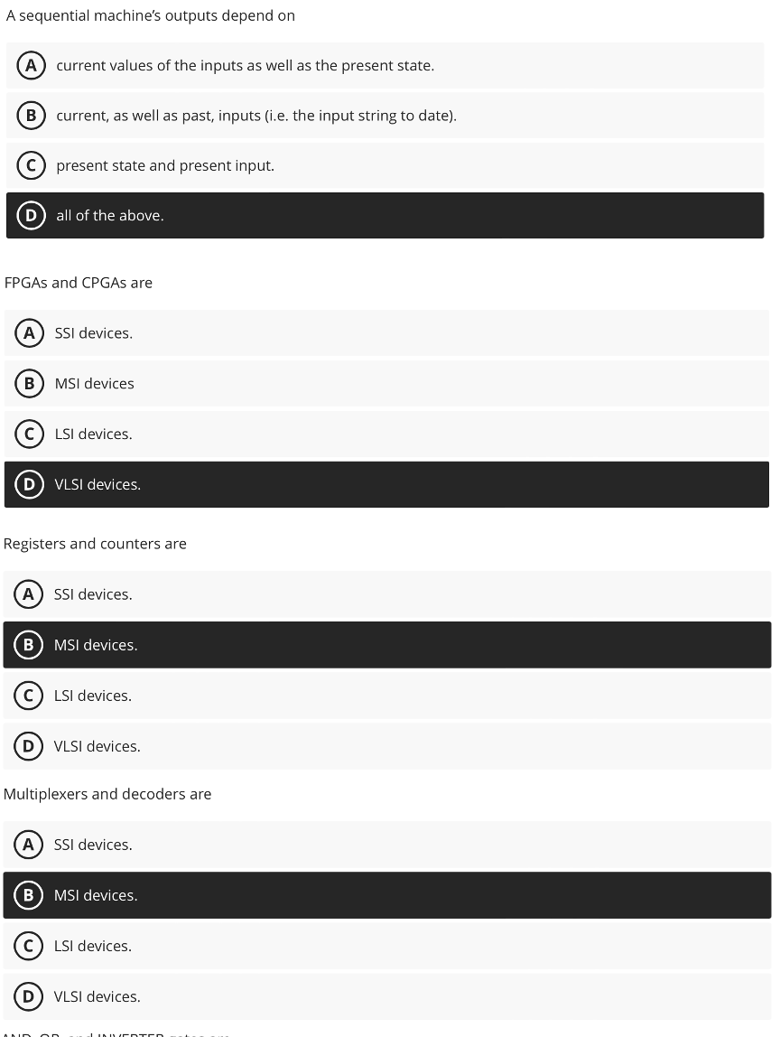 Solved A sequential machine's outputs depend oncurrent | Chegg.com