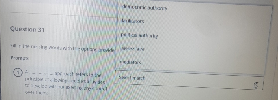 Solved approach refers to the principle of allowing people's | Chegg.com