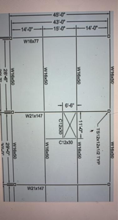 Solved prepare a structual steel materials LIST for the | Chegg.com