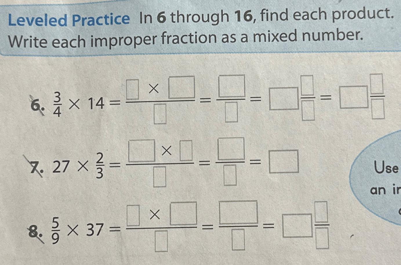 Solved Leveled Practice In 6 ﻿through 16 , ﻿find each | Chegg.com