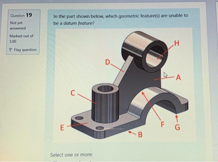 Solved In the part shown below, which geometric feature(s) | Chegg.com