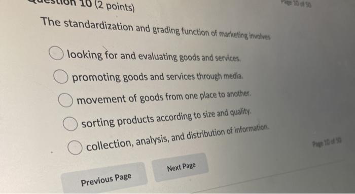 Solved 16 (2 points) The standardization and grading | Chegg.com