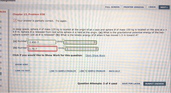 Solved Assignment FULL SCREEN PRINTER VERSION BACK NEXT RCES | Chegg.com