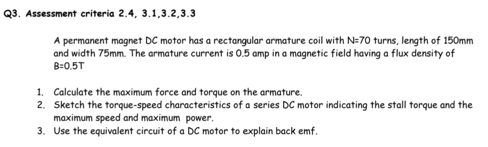 Solved Q3. ﻿Assessment criteria 2.4, 3.1,3.2,3.3A permanent | Chegg.com