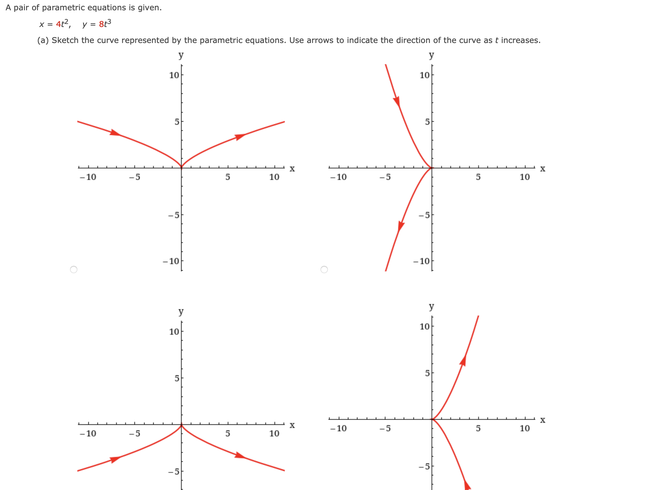 Solved A pair of parametric equations is | Chegg.com