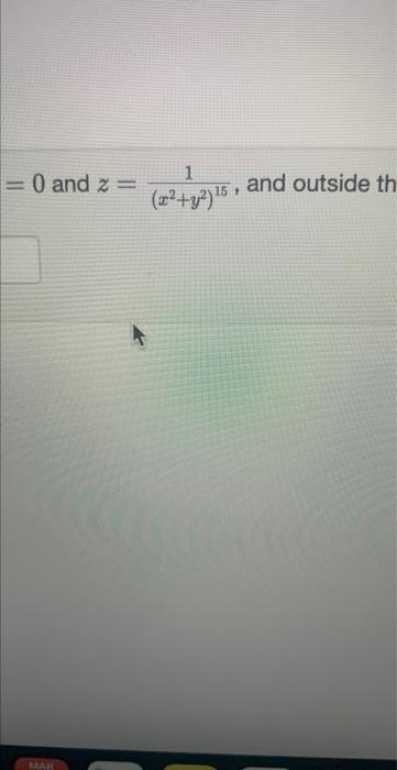 Solved A volcano fills the volume between the graphs z=0 and | Chegg.com