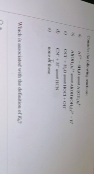 Solved Consider the Following | Chegg.com