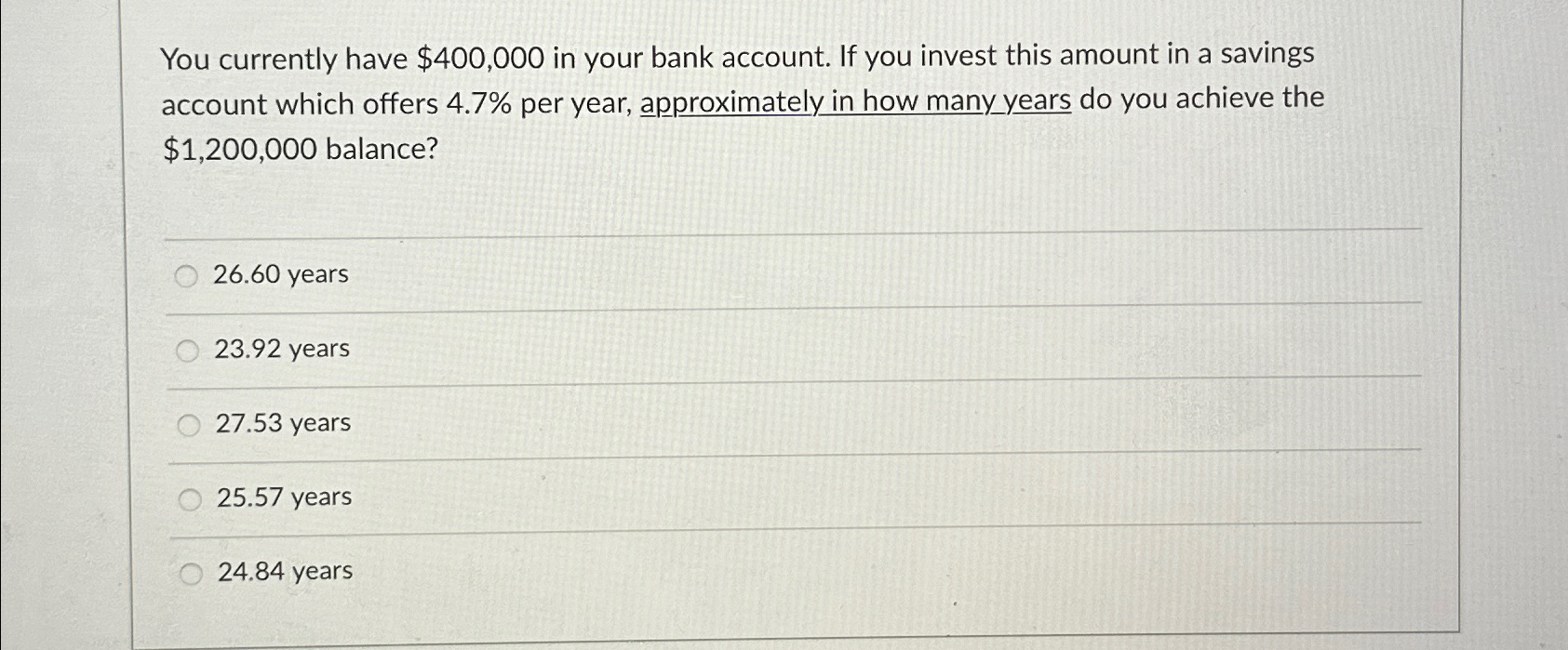 Solved You currently have $400,000 ﻿in your bank account. If | Chegg.com