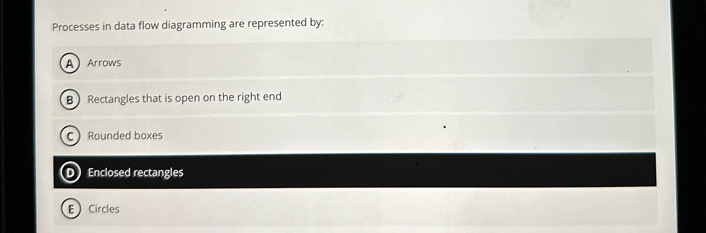 Solved Processes in data flow diagramming are represented | Chegg.com