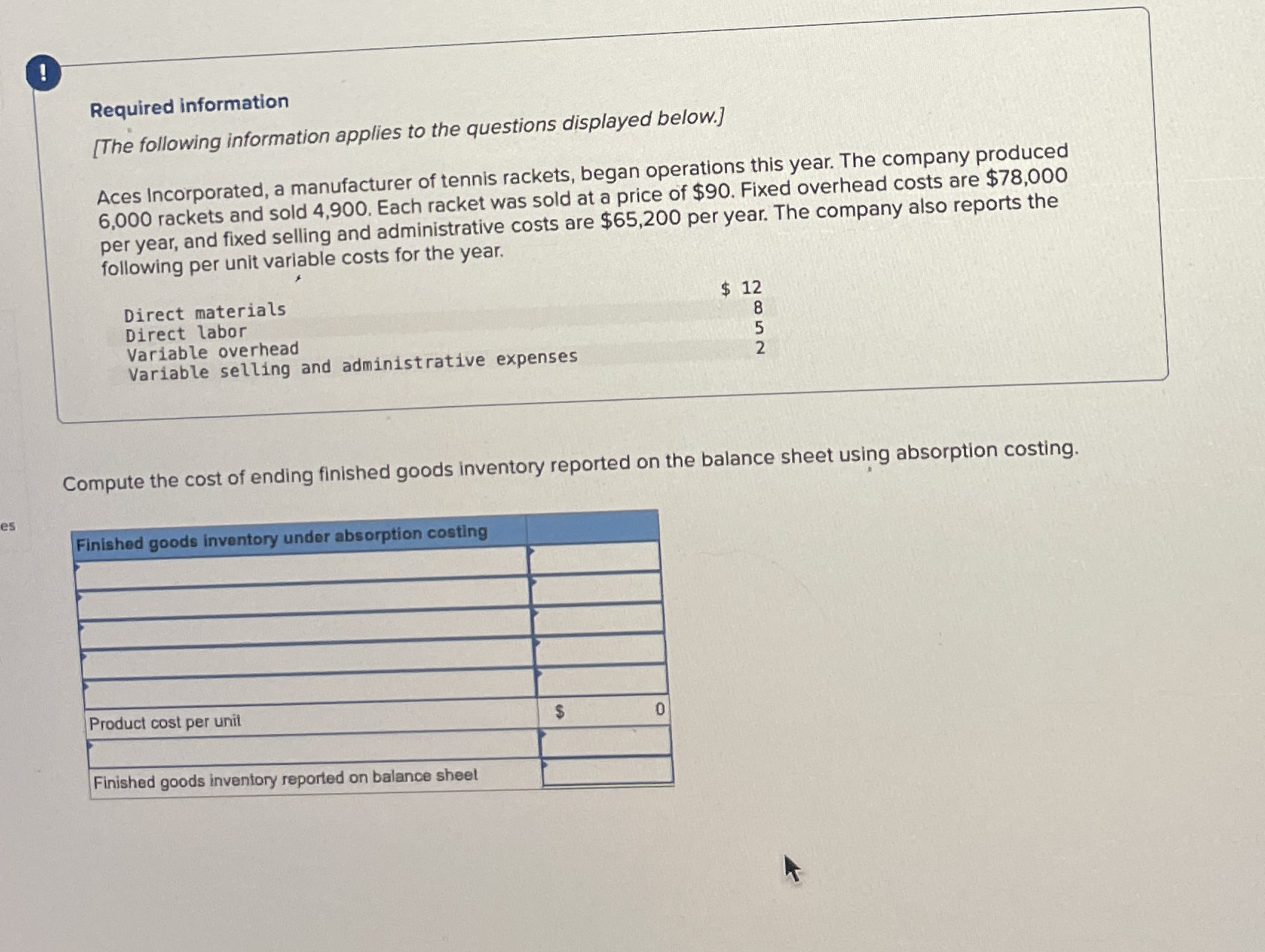 Solved !Required information[The following information | Chegg.com