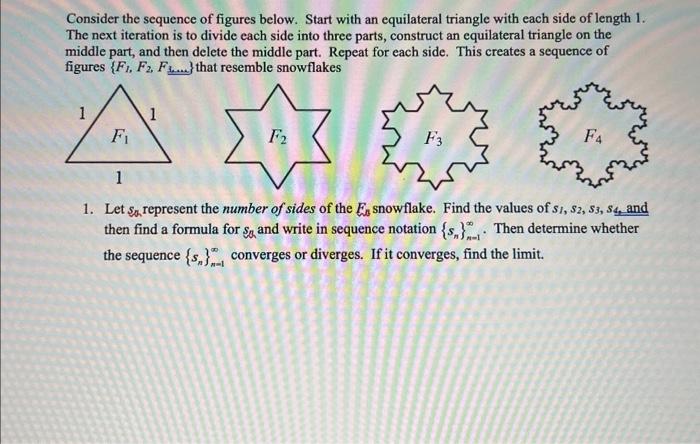 Solved Consider the sequence of figures below. Start with an | Chegg.com