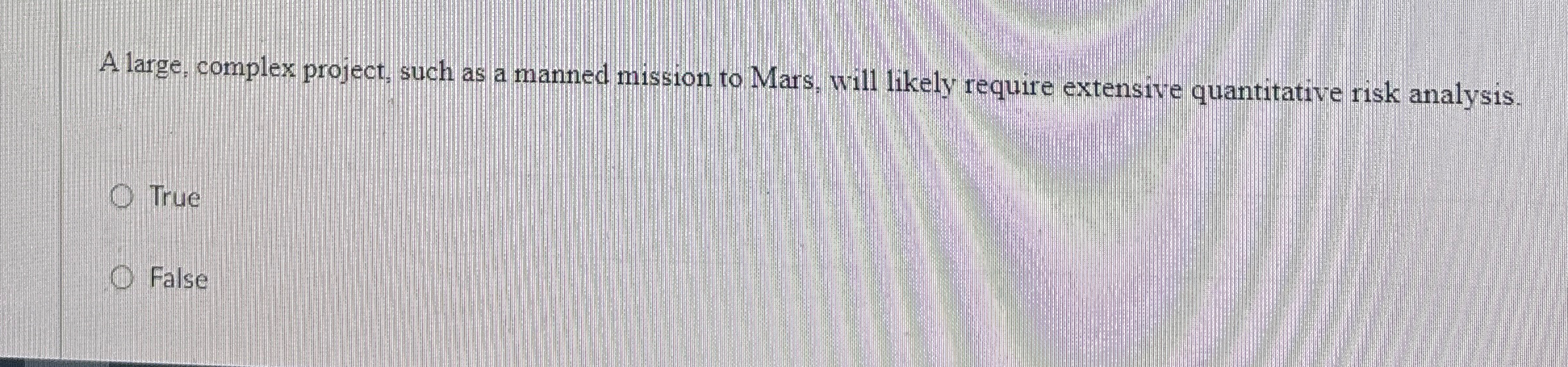 Solved A large, complex project, such as a manned mission to | Chegg.com