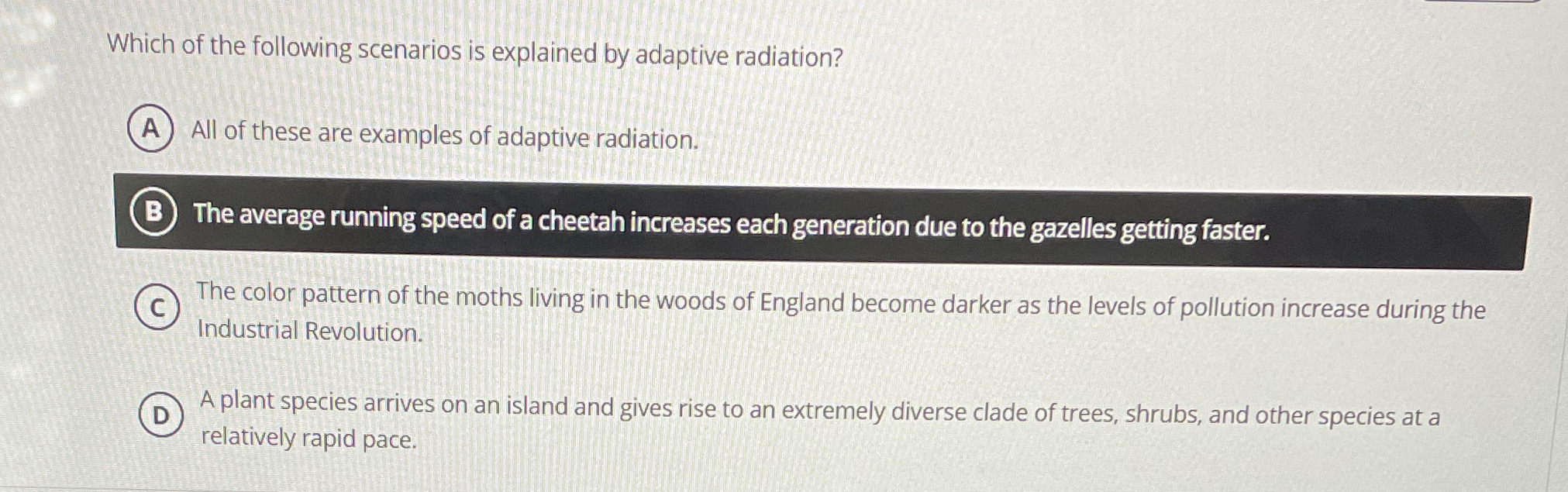Solved Which of the following scenarios is explained by | Chegg.com