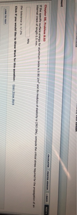 Solved ment CALCULATOR PRINTER VERSION BACK NEXT Chapter 08, | Chegg.com