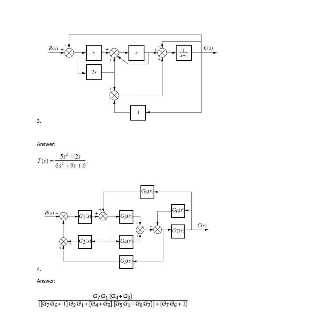 Solved 1. Simply the following complex block diagrams by | Chegg.com