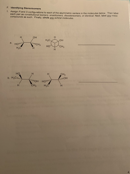 Solved Assign R and S configurations to each of the | Chegg.com