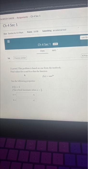 Solved 1point This Problem Is Bsed On One From The