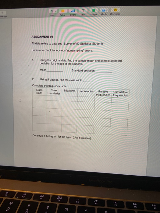 Solved 3 + ad Page Insert Table Chart Text Shape Media | Chegg.com