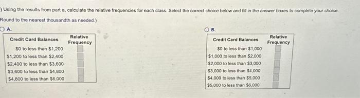 Solved awnser eaither A or B for the second part whichever | Chegg.com
