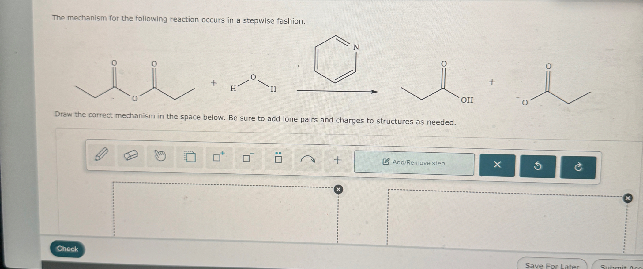 Solved The mechanism for the following reaction occurs in a | Chegg.com