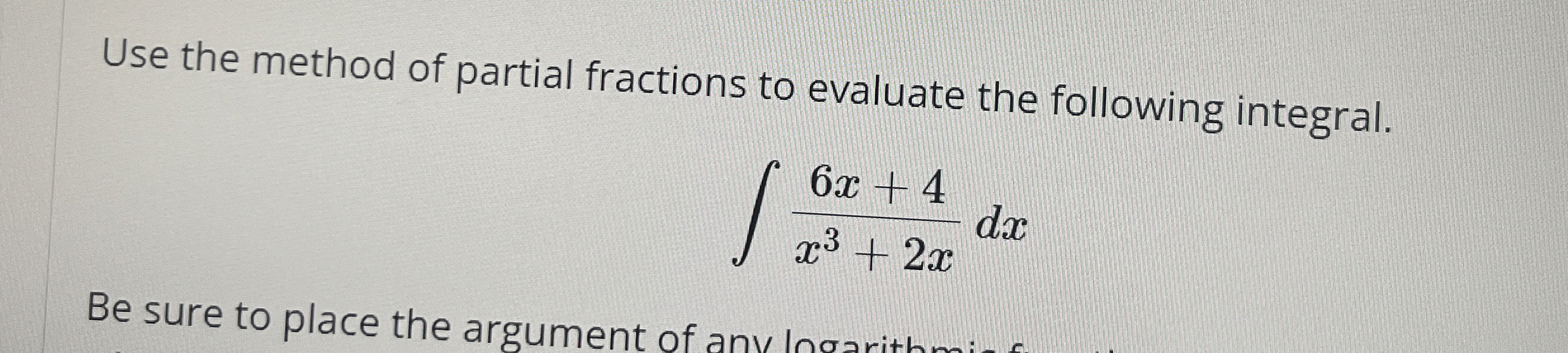 Solved Use the method of partial fractions to evaluate the | Chegg.com