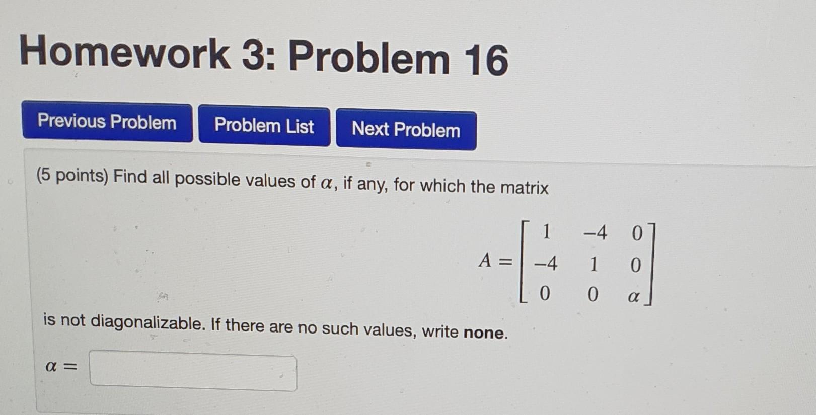 Solved Homework 3 Problem 16 Previous Problem Problem List 6168