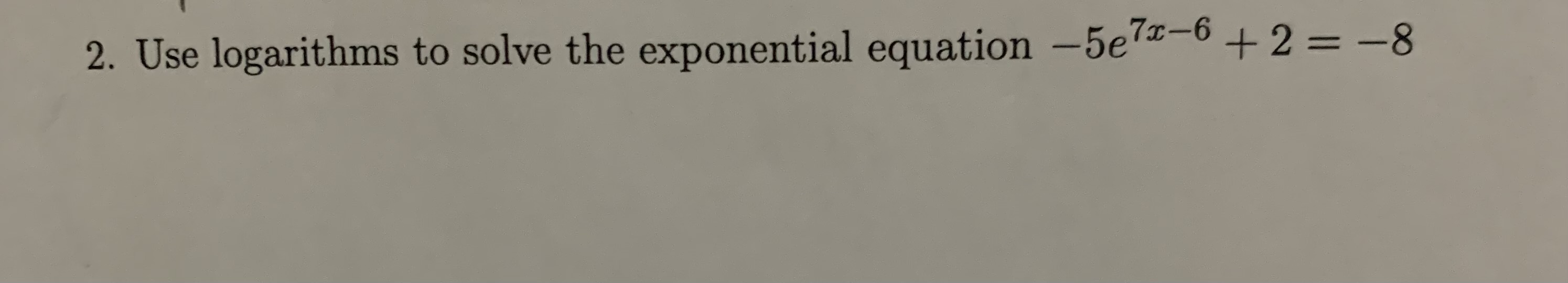 Solved Use logarithms to solve the exponential equation | Chegg.com