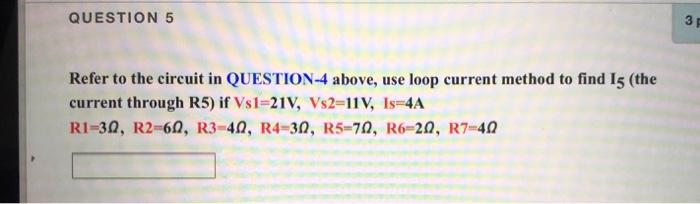 Solved Use Mesh Current Method To Write Loop Equations In