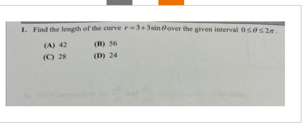 Solved Find the length of the curve r=3+3sinθ ﻿over the | Chegg.com