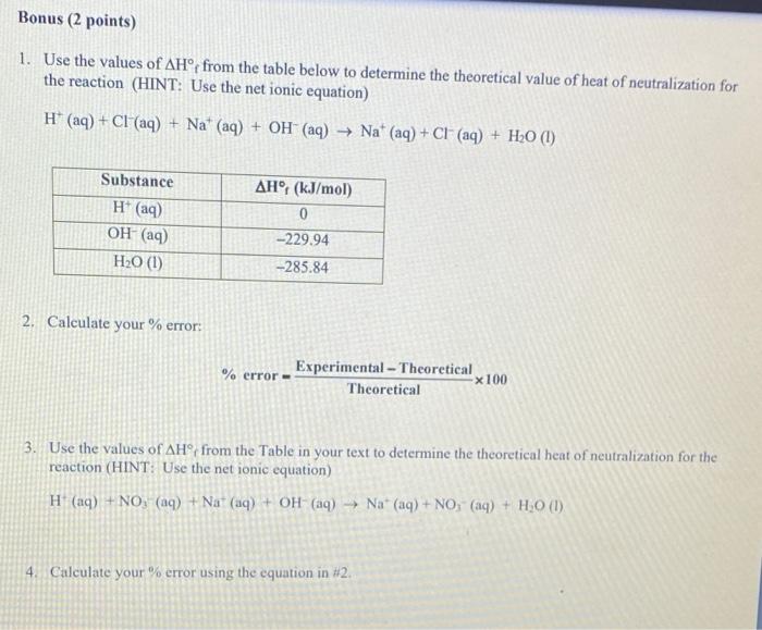 Solved Data Set #4 Data Table HCI + NaOH Volume of NaOH | Chegg.com