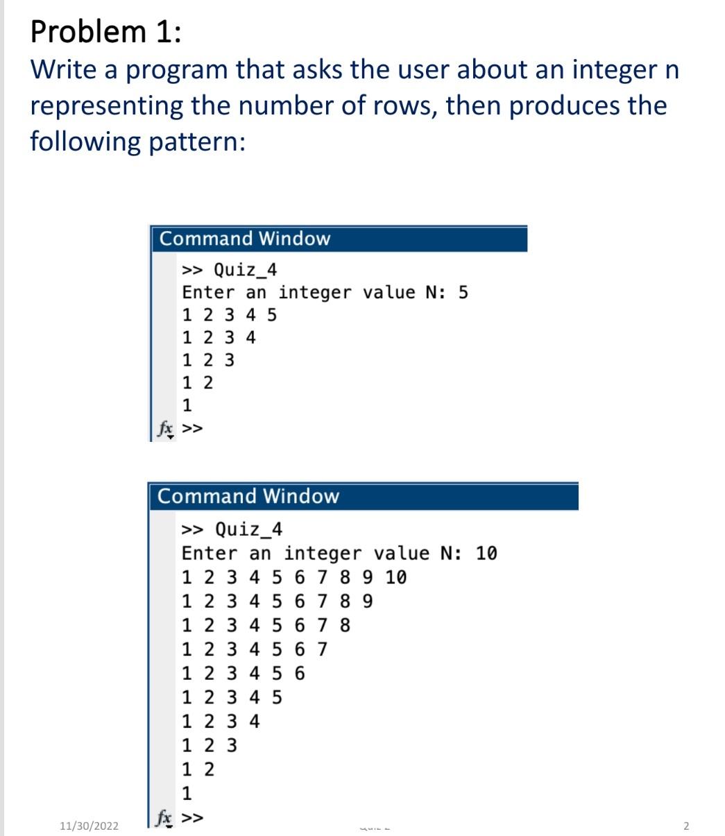 Solved Problem 1: Write a program that asks the user about | Chegg.com