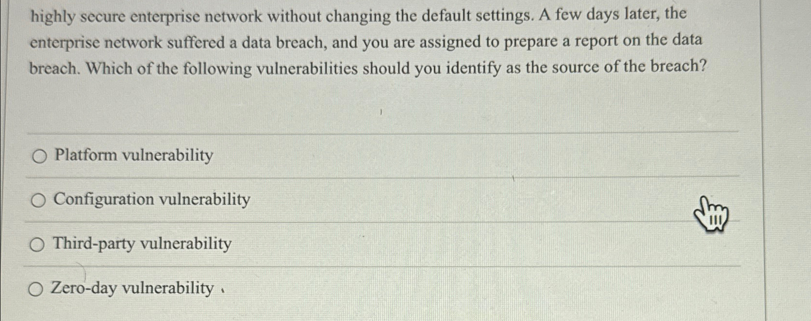 Solved highly secure enterprise network without changing the | Chegg.com