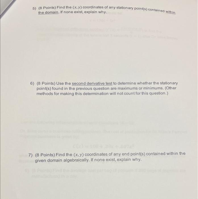 Solved 6) (8 Points) Use the sesiond donkative test to | Chegg.com Solved 6) (8 Points) Use the sesiond donkative test to | Chegg.com