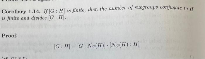 Solved 2.11. Use the second Sylow theorem, Corollary 1.14, | Chegg.com