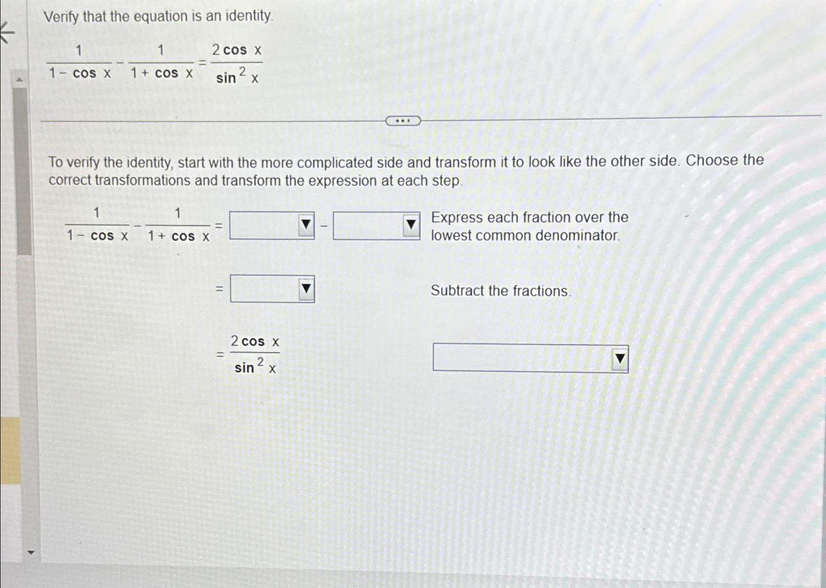 Solved Verify that the equation is an | Chegg.com