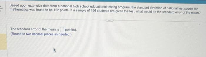 Solved Based upon extensive data from a national high school | Chegg.com