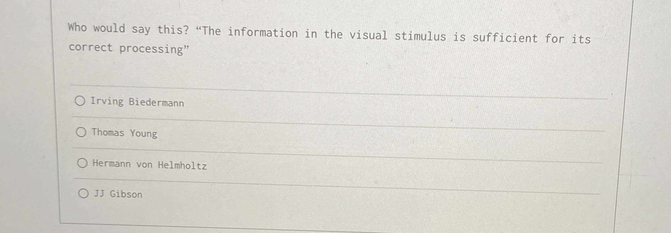 Solved Who would say this? "The information in the visual | Chegg.com
