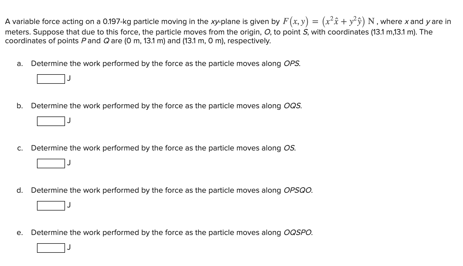Solved A variable force acting on a 0.197-kg ﻿particle | Chegg.com