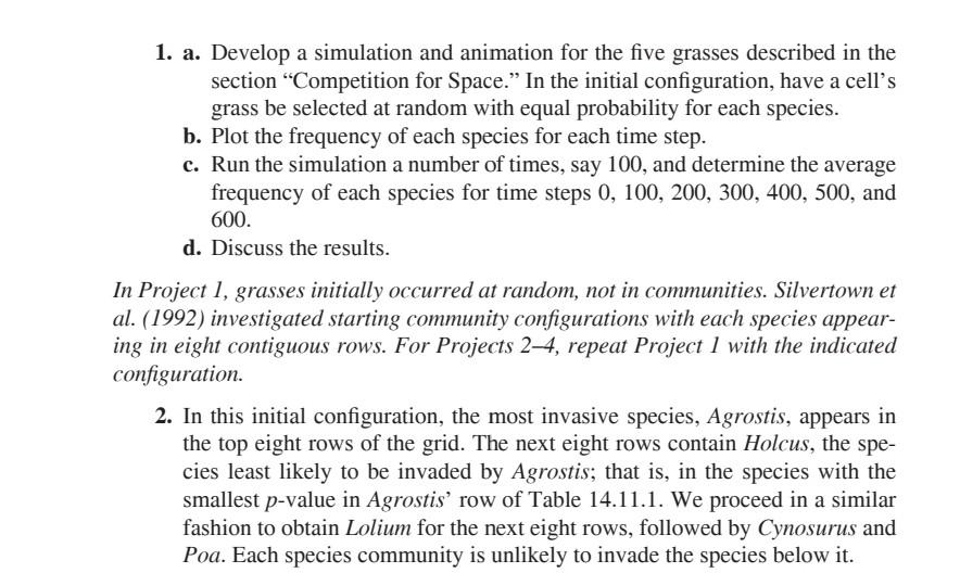 Solved 1. a. Develop a simulation and animation for the five | Chegg.com
