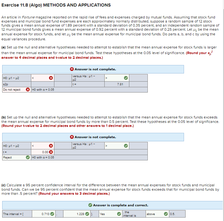 Solved Exerclse 11.8 (Algo) ﻿METHODS AND APPLICATIONSAn | Chegg.com
