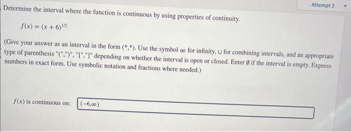 Solved Determine the interval where the function is | Chegg.com
