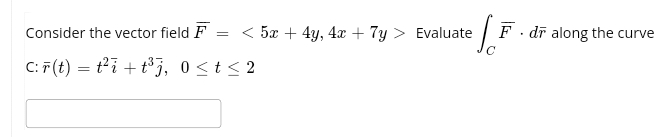 Solved q20 ﻿see image Consider the vector field | Chegg.com