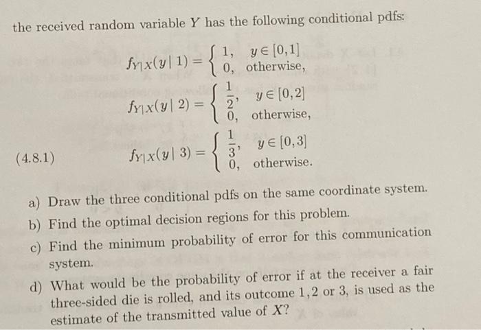 Solved 4.3. Let X denote a discrete random variable which | Chegg.com