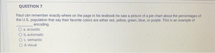 Solved Episodic memories and semantic memories are both | Chegg.com